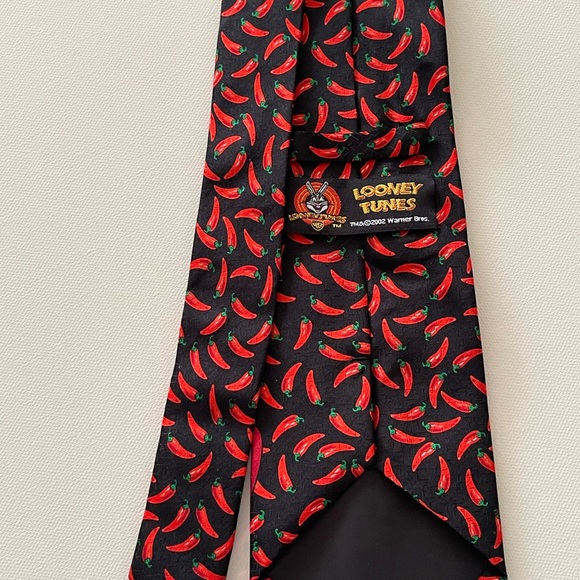 Warner Bros. | Accessories | Taz Looney Tunes Chili Pepper Tie | Poshmark